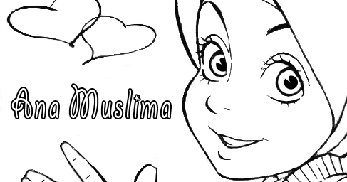 Ana Muslim Cartoon Coloring Coloring Pages