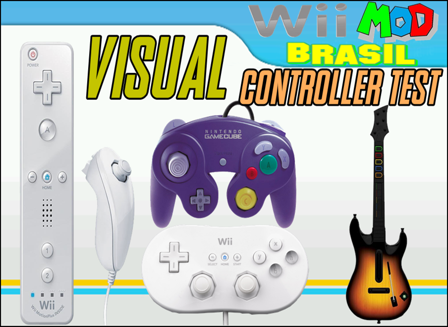 Wii Mod Brasil: Visual Controller Test Wii