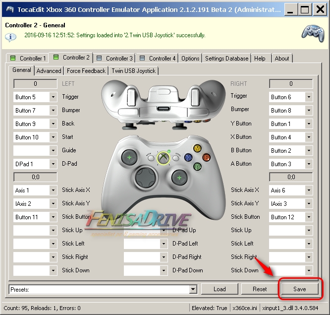FENISADRIVE: Cara Test Stick/ Controller/ DS3/ XBOX Dengan Program ...
