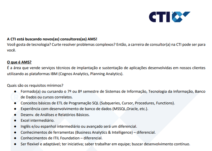 FCI MACK - Estágios e Empregos