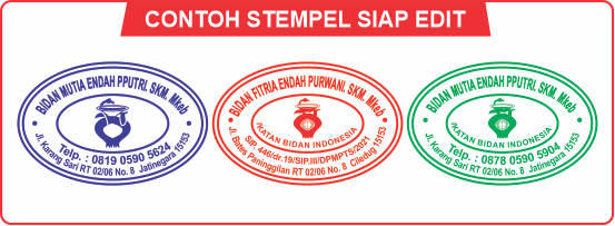 Contoh Stempel Bidan | Contoh Stempel Dokter | Stempel Nama Perawat ...