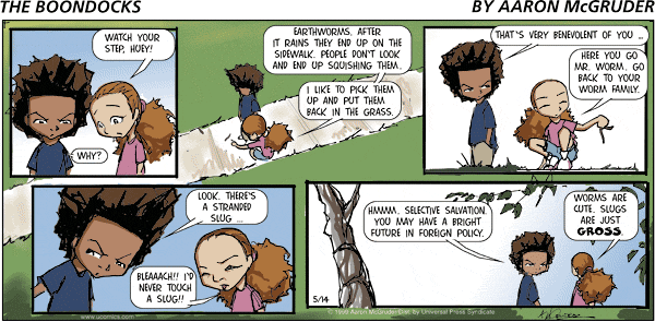 Lightning Storm Production: The Boondocks comic strips