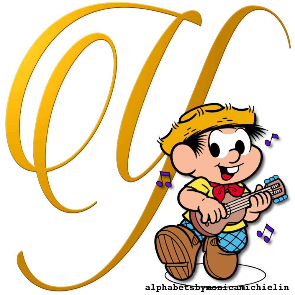M. Michielin Alphabets: ALFABETO CHICO BENTO DA TURMA DA MÔNICA PNG, # ...