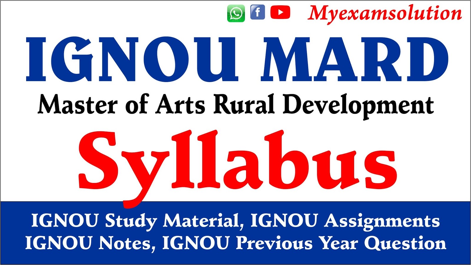 IGNOU MARD Syllabus Master Of Arts Rural Development My Exam Solution ignou-mard-syllabus-master-of-arts-rural-development-my-exam-solution