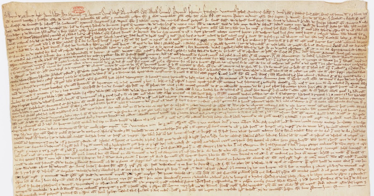Magna Carta - English Translation from Latin (1215)