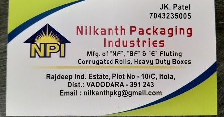 GIDC Digital Directory 2024 સરકારી નથી: NILKANTH PACKAGING INDUSTRIES ...
