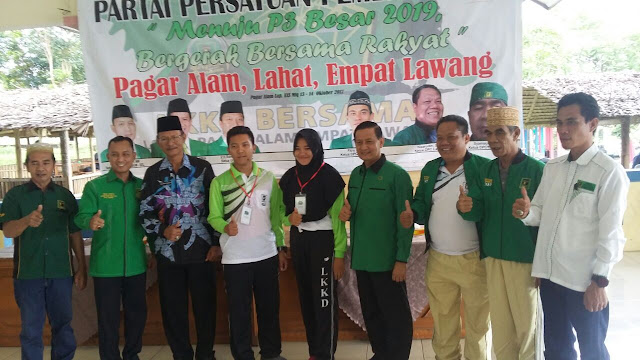 PPP MENGADAKAN LKKD UNTUK MENJADIKAN KADER PARTAI SEMAKIN SERIUS MENUJU 2019 - Liputansumsel.com