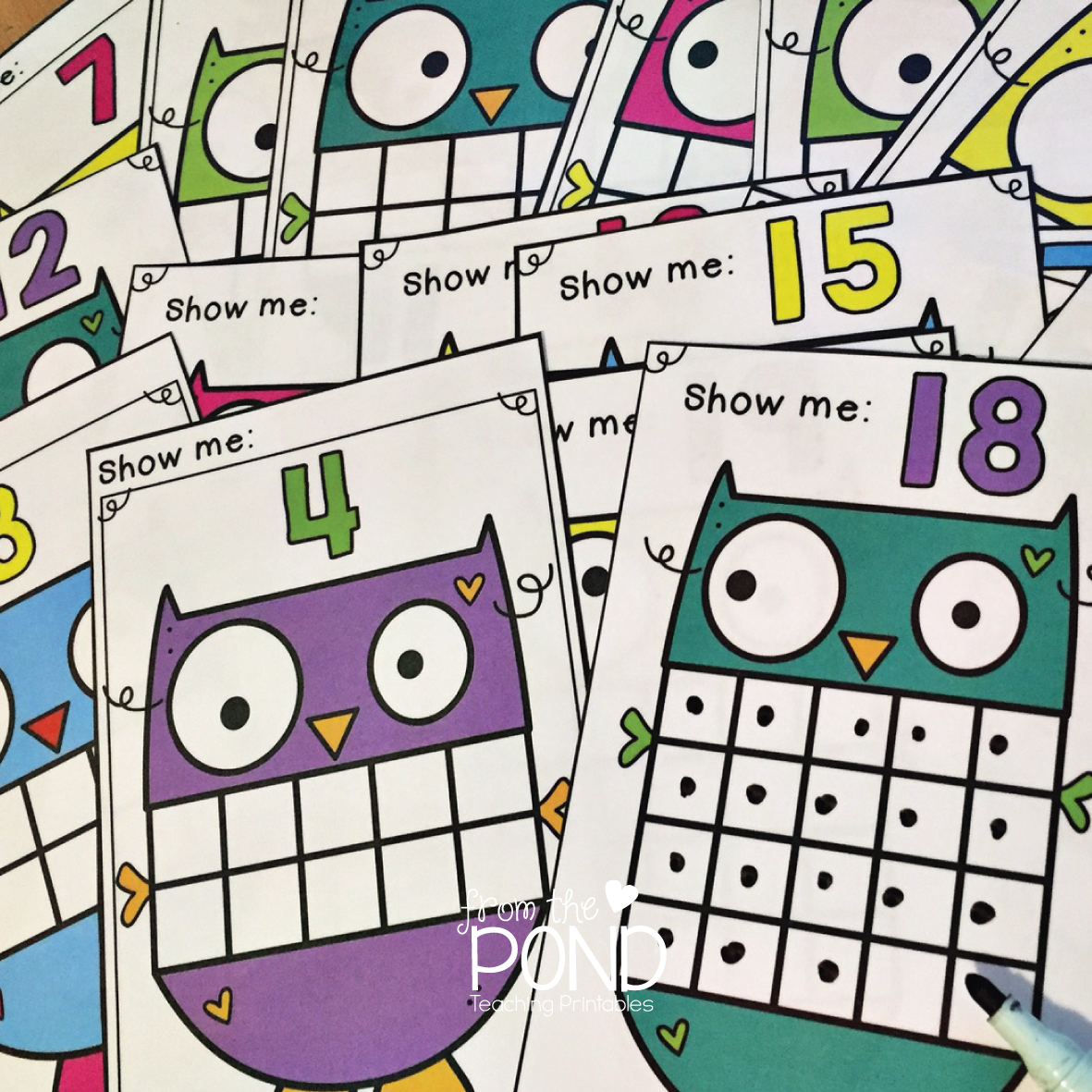 Fall Ten Frames | From the Pond