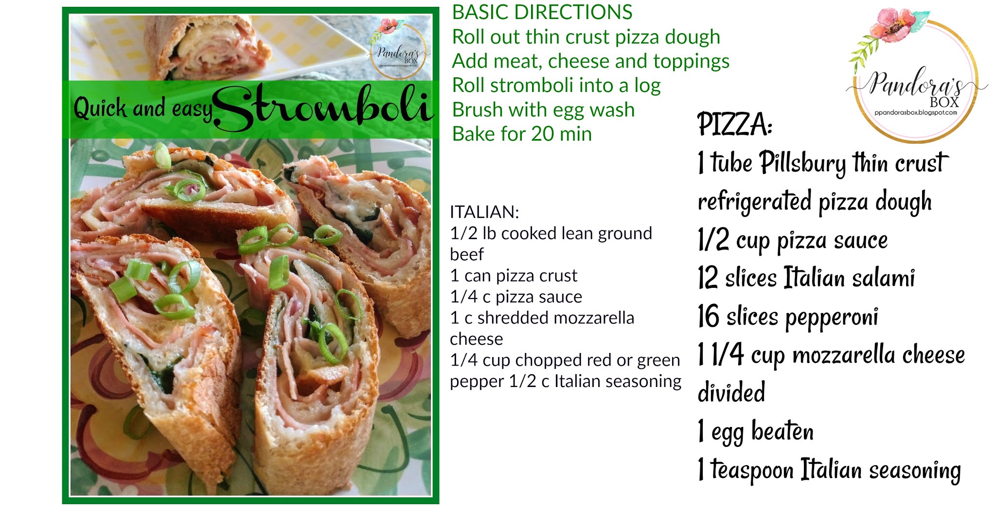 Recipes - Pandora's Box