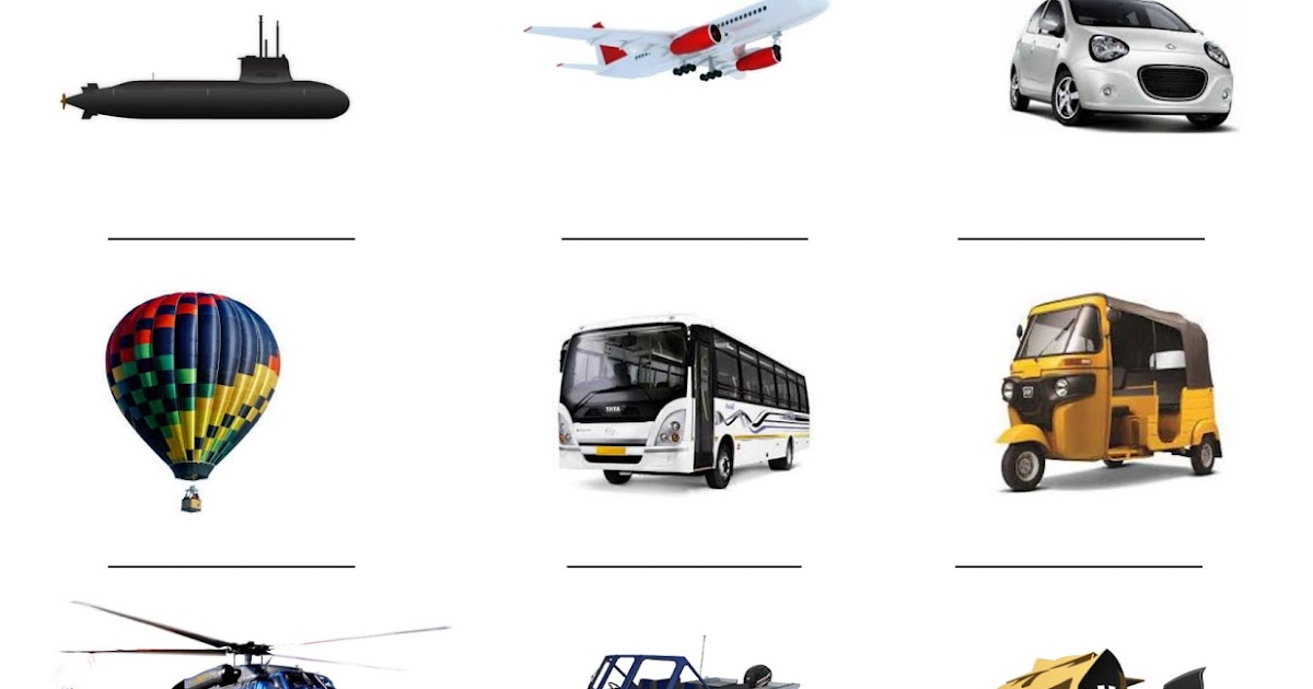 worksheets: Name And Classify The Mode Of Transport