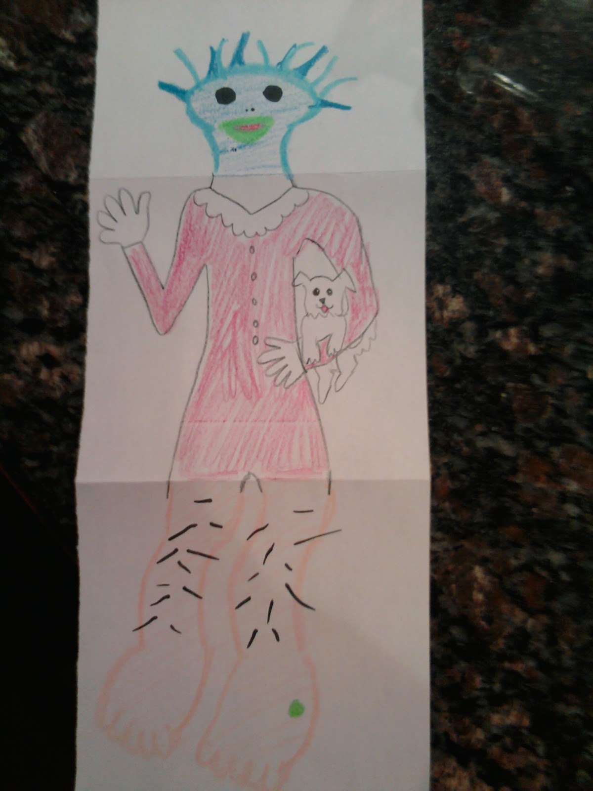 Stories and Pictures: Babysitting Alien and Scribble Drawings
