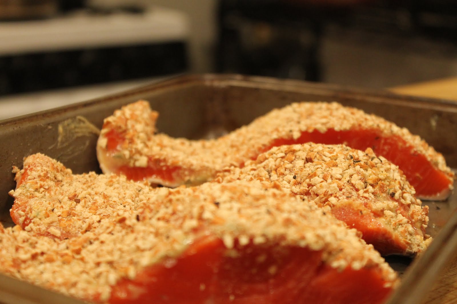 ty's kitchen: Pretzels, Mustard, and Salmon