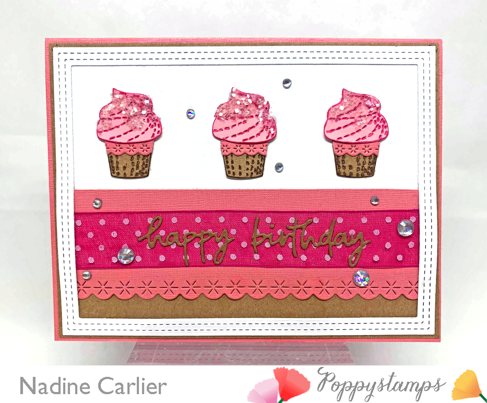 Sweet Cupcake Birthday Card ~ Nadine Carlier