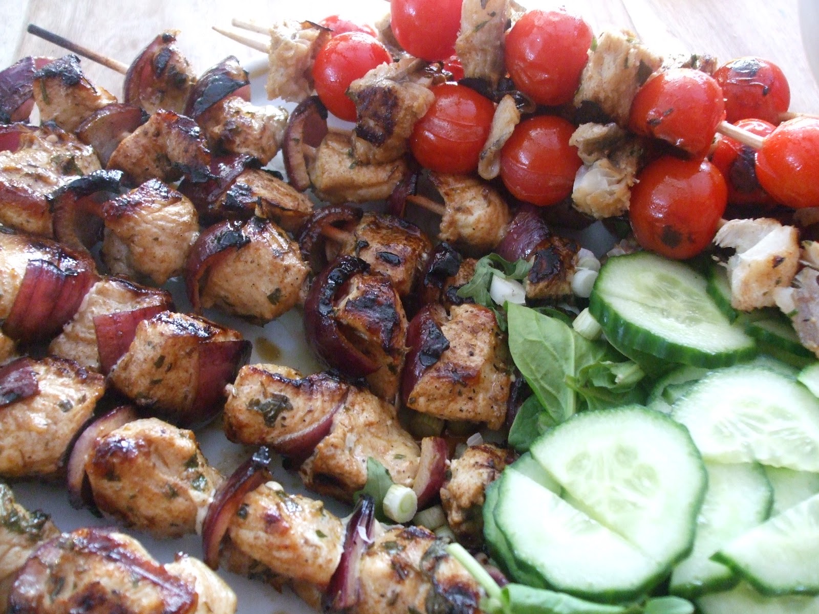 Lola and Finn's mum: Al Fresco food: Spanish kebabs with patatas bravas