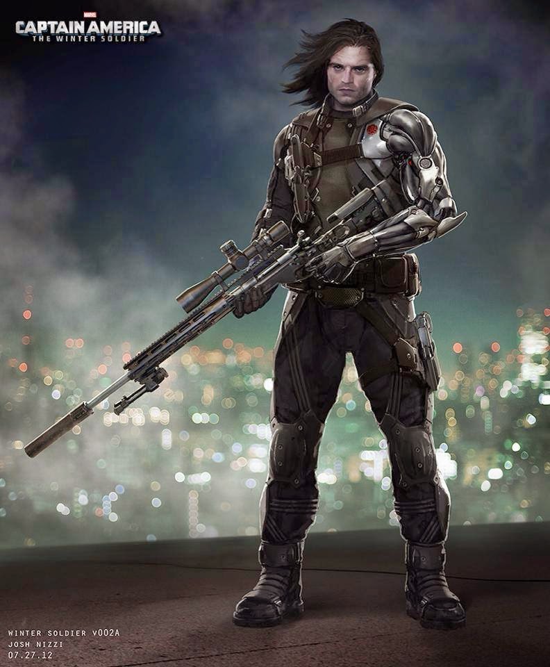 Fashion and Action: Winter Soldier Costume Design Concept Art by Josh Nizzi