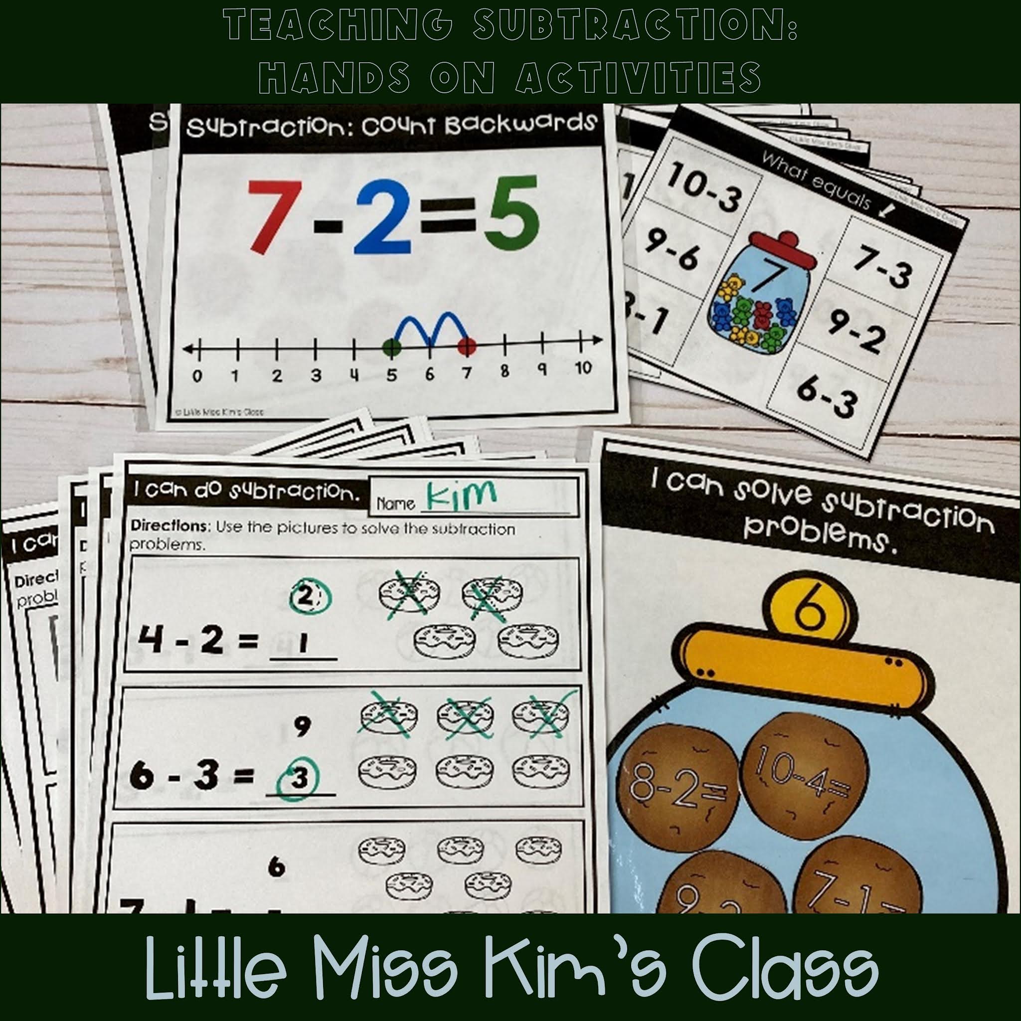 Little Miss Kim's Class: Activities & Freebies for Teaching Subtraction