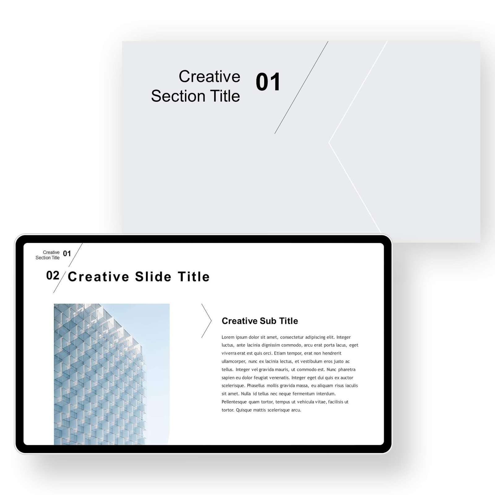 Minimal Diagonal Line PowerPoint Templates - PowerPoint Free