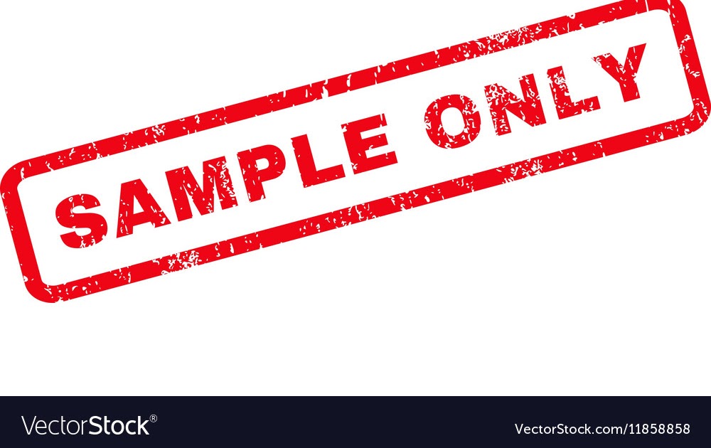 Sample Watermark Vector - Birthday Letter