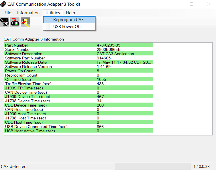 Firmware Flash on CAT Comm Adapter 3 - Blog.Teknisi