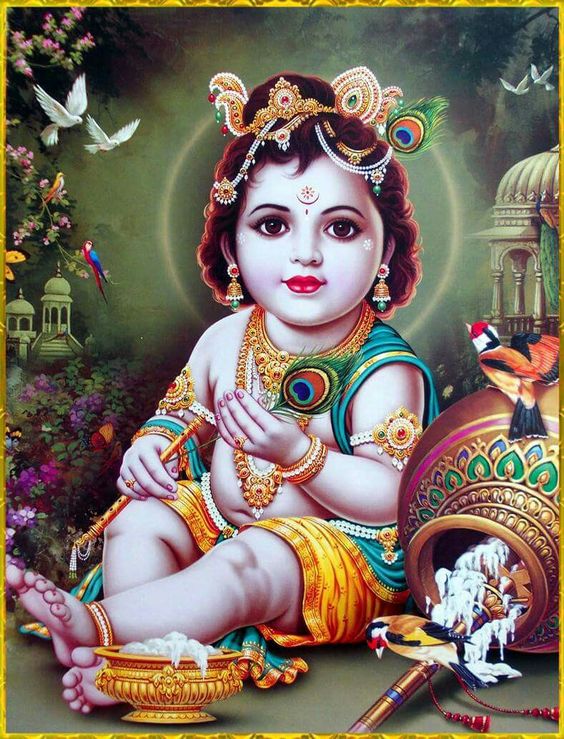 Cute Bal Krishna Kanha ji Pics and Wallpapers Collection | God Wallpaper