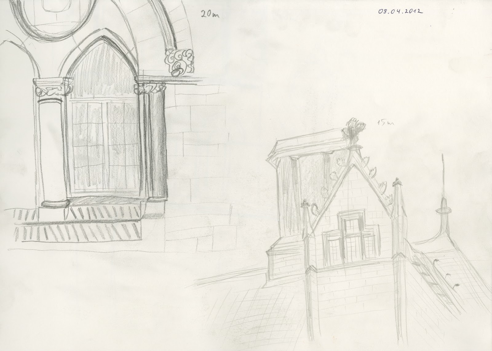 Observational Drawing 2: Week 10 - Landscapes - Classical Architecture