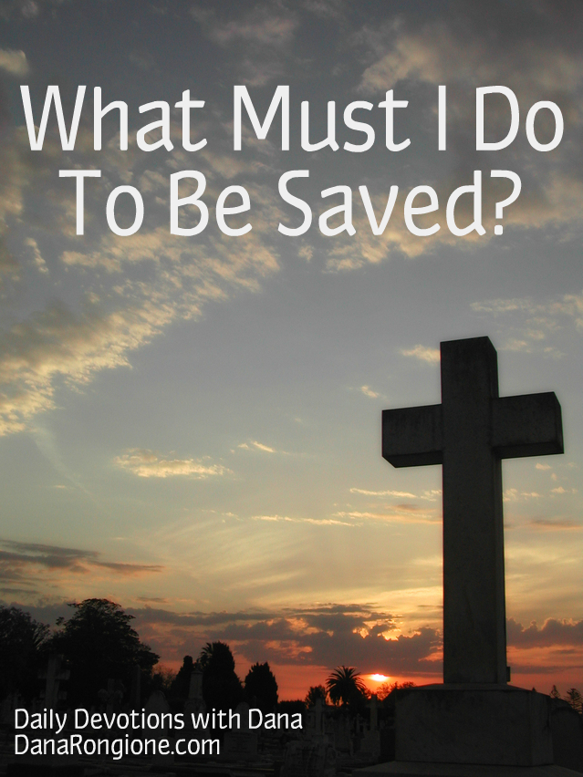 A Word Fitly Spoken: What Must I Do To Be Saved?