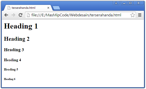 Cara Mempelajari Format Teks pada Dokumen HTML - MASMIP.COM