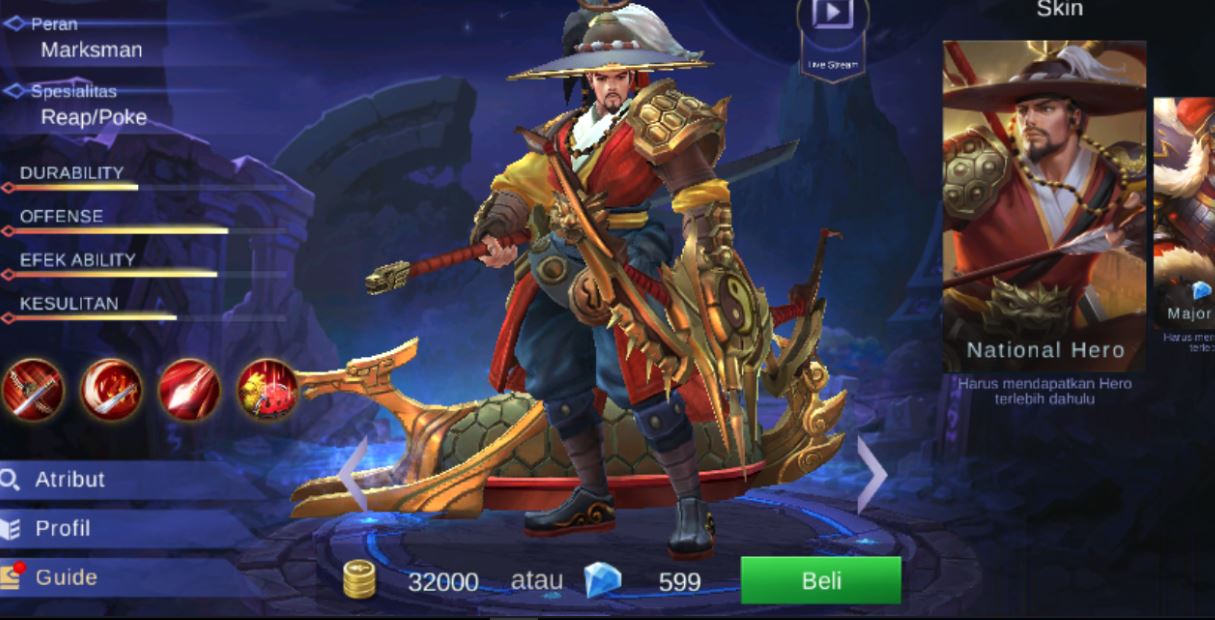 Tips dan Trik Cara Memakai Hero Yu Sin Shin atau YSS di Mobile Legends ...
