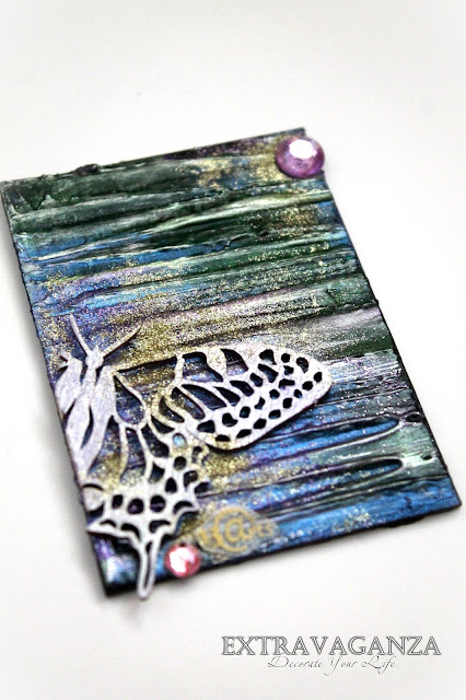 13 arts: Artist Trading Cards "13 textures"