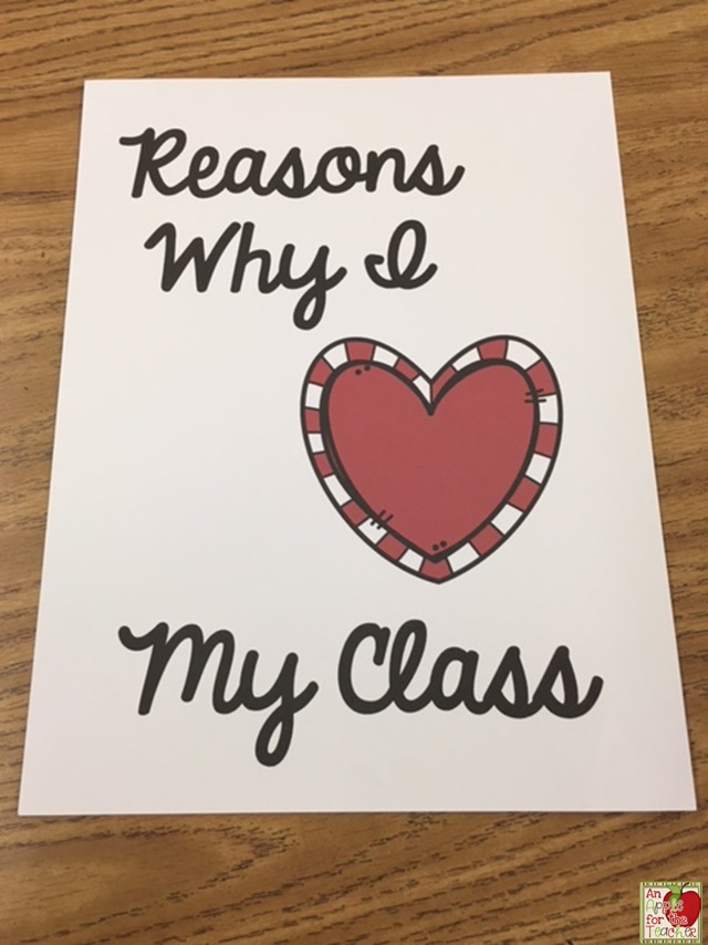 An Apple For The Teacher: Reasons Why I Love My Class - Valentine's Day ...