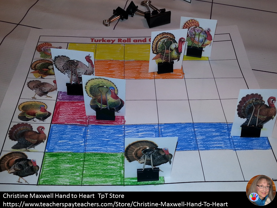 Hand to Heart : Turkey Races Graphing Using Cube Kleenex Box or Dice ...