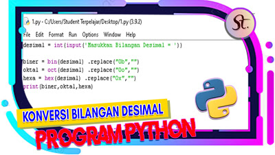 Algoritma program konversi bilangan desimal ke biner - ecsno