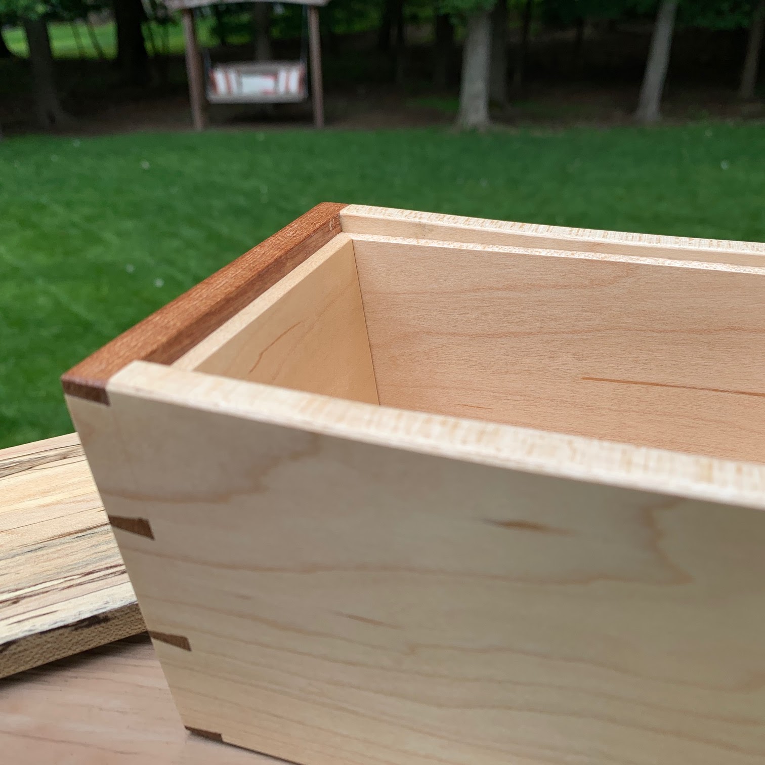 David Barron Furniture: Angled Dovetail Box