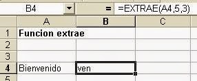 Exceltutos, tutoriales de excel: Funcion Extrae en excel