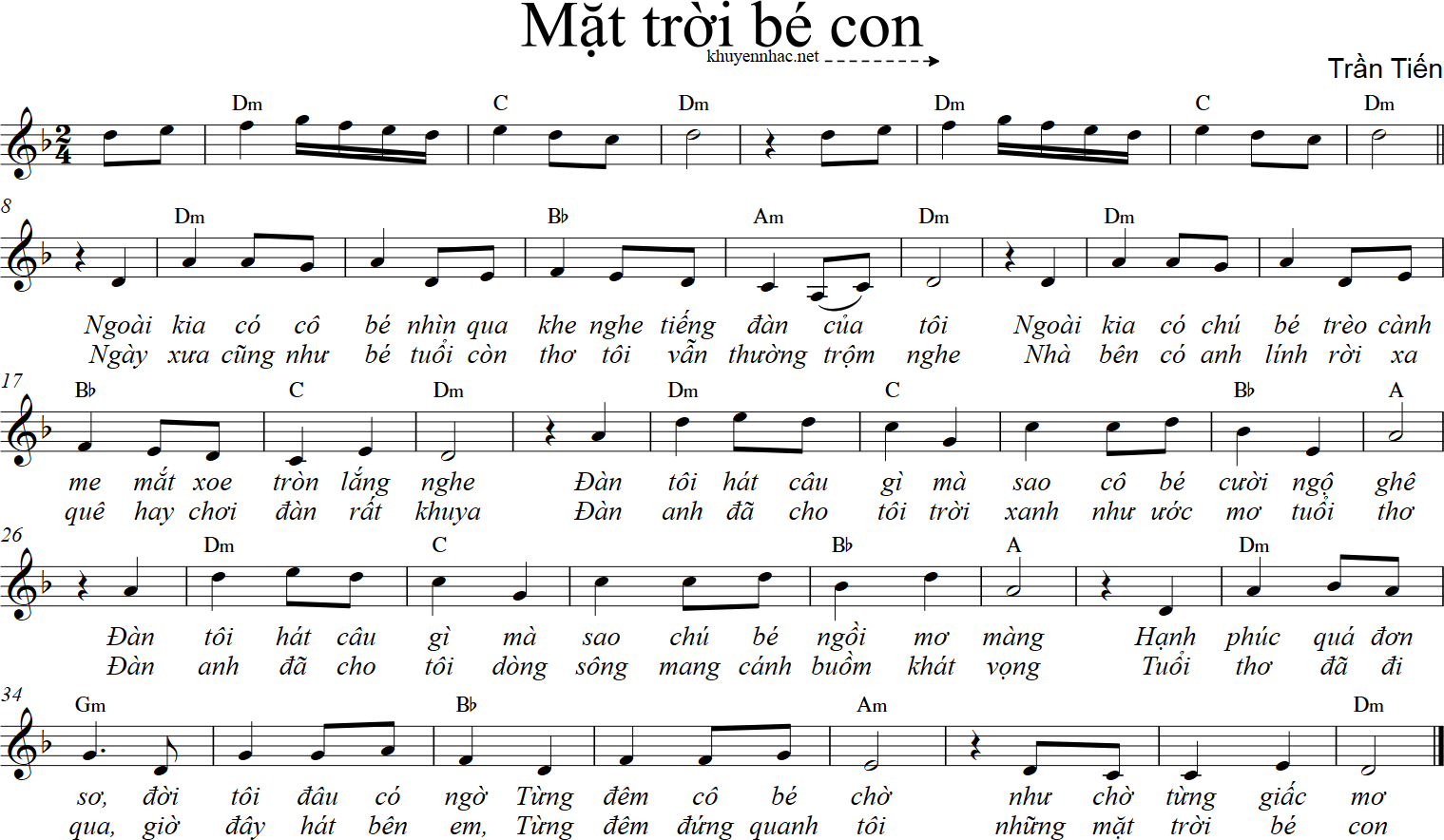 Mặt trời bé con - Khuyến Nhạc Lê Mai