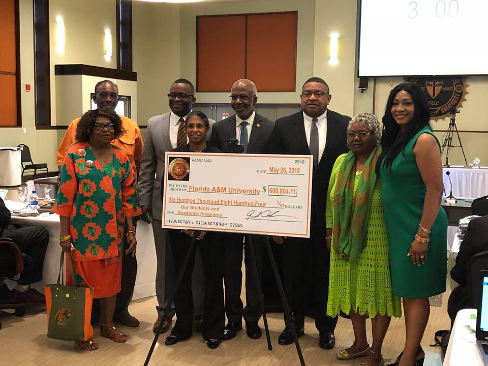 NAA presents FAMU with check for $600,804.11