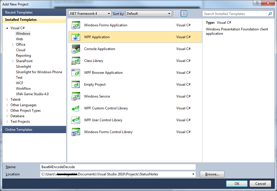 code bits: Windows Presentation Foundation #WPF Example: Base 64 encode ...