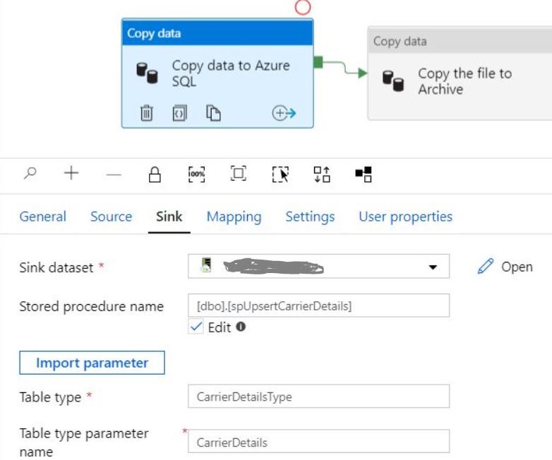 Azure Data Factory - Upsert using Pipeline approach instead of data flows