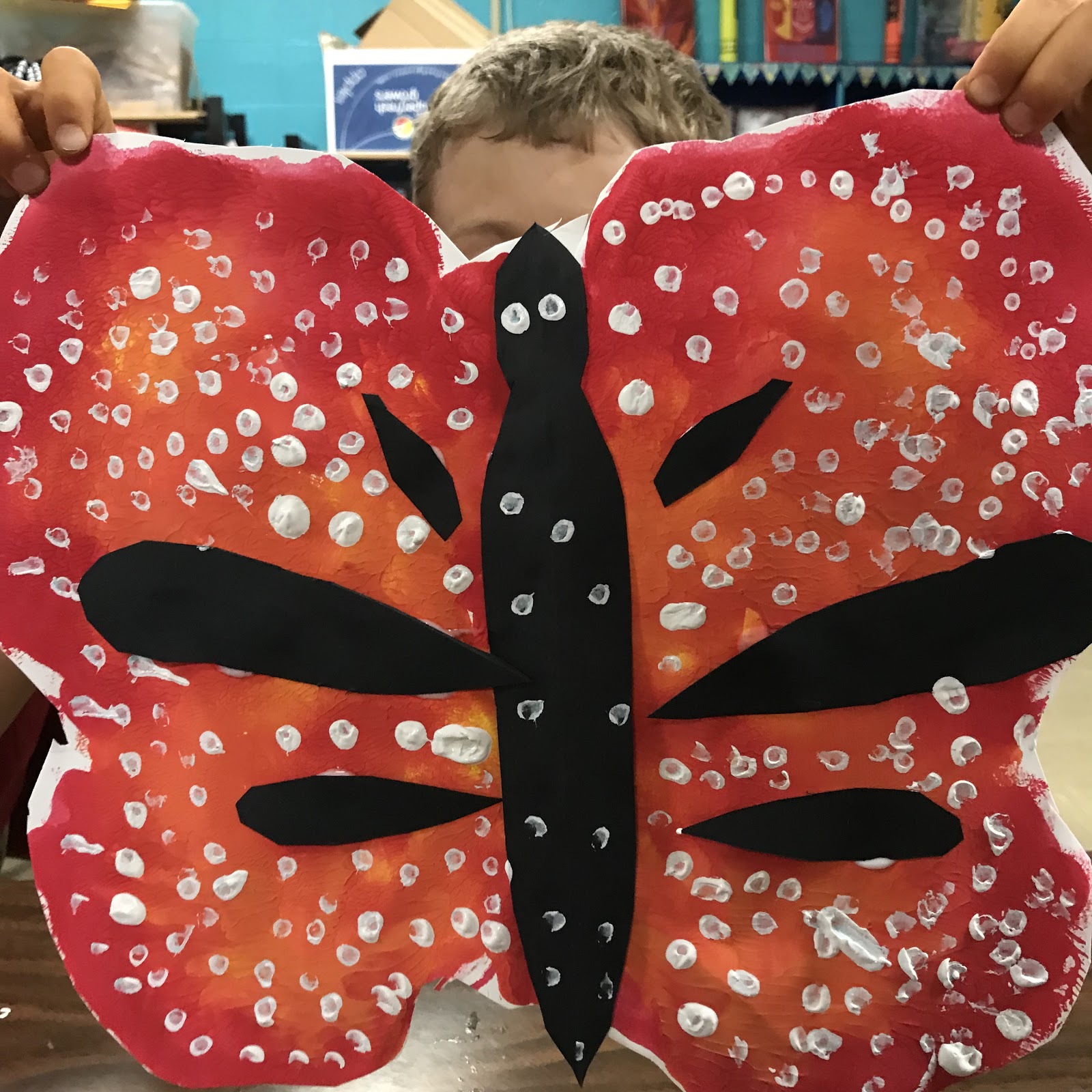 Elements of the Art Room: Kindergarten Symmetrical Monarch Butterflies