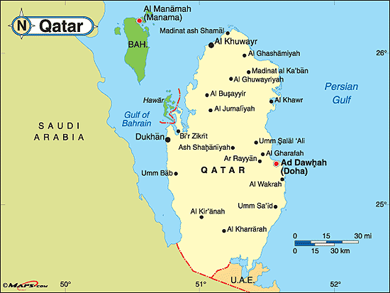 Geografi Negara Qatar - Guru Geografi