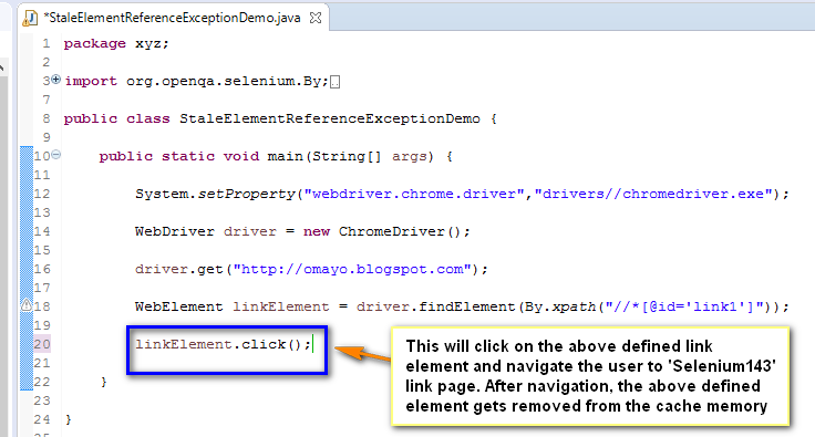 Selenium-By-Arun: StaleElementReferenceException WebDriver Exception