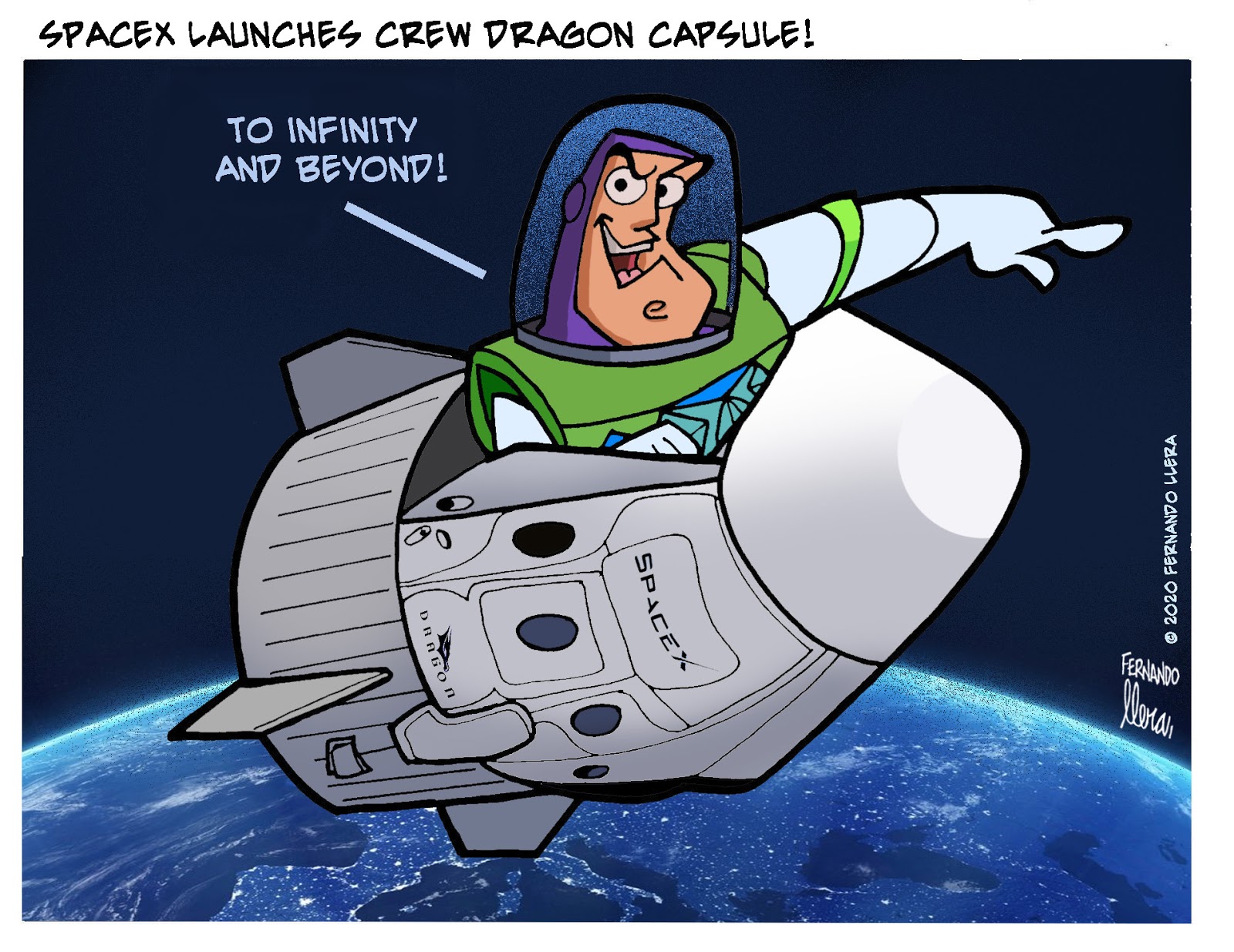FERNANDO LLERA 'TOONS: Making History: NASA and SpaceX Launch ...