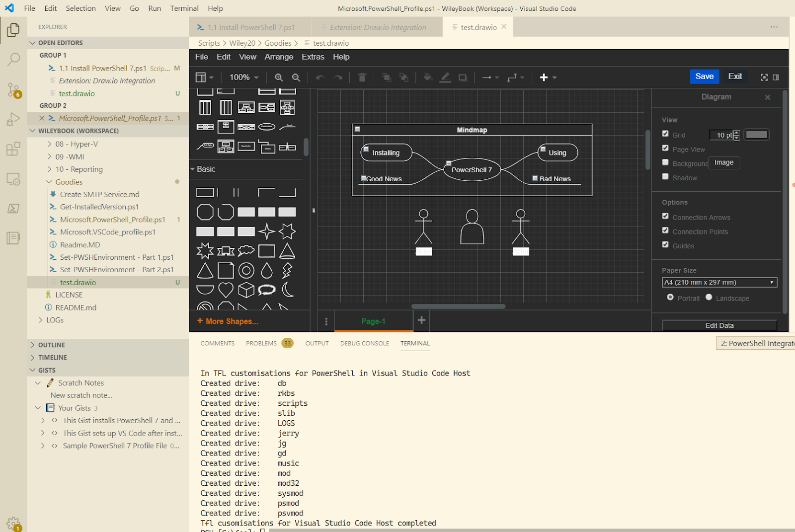Under The Stairs: Draw.IO Integration with VS Code