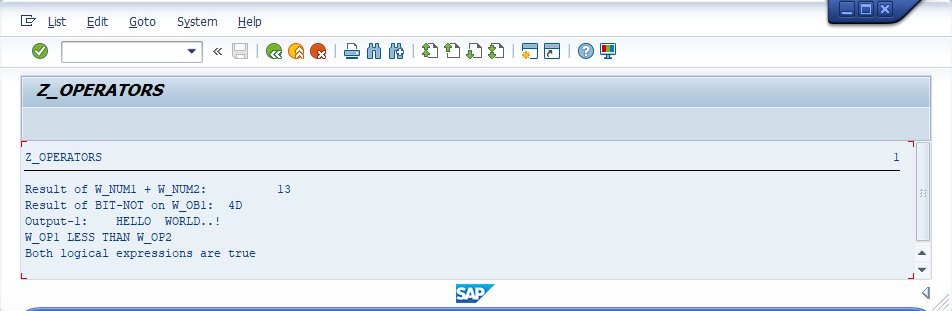 Arabic Knowledge blog مدونة المعرفة العربية : SAP ABAP - Operators ...