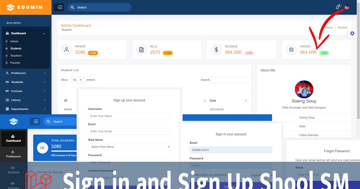 School Management System Laravel 8