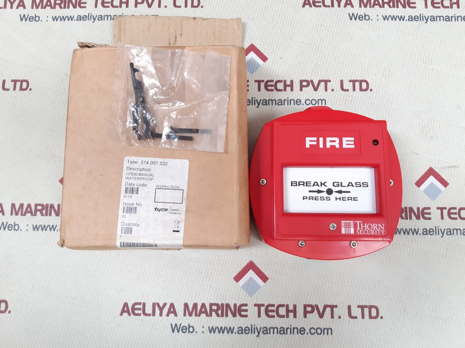 THORN/TYCO FIRE CP530 ADDRESSABLE WATERPROOF MANUAL CALL POINT 514-001 ... THORN/TYCO FIRE CP530 ADDRESSABLE WATERPROOF MANUAL CALL POINT 514-001 ...