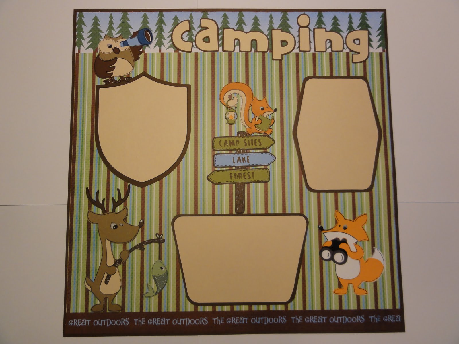 The Cricut Bug: Camping Critters Layout