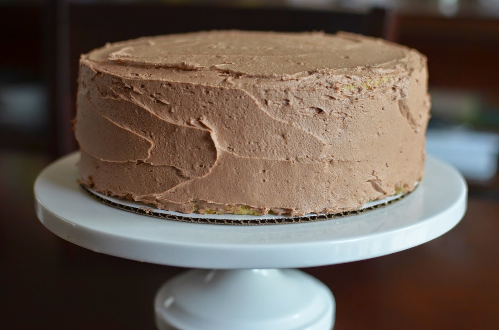 Playing with Flour: Vanilla layer cake with chocolate buttercream frosting