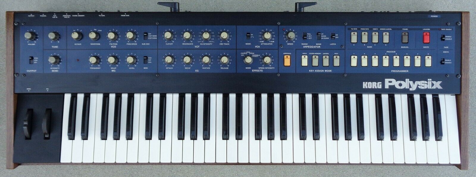 MATRIXSYNTH: Korg Polysix w/Kiwisix Upgrade SN 391745