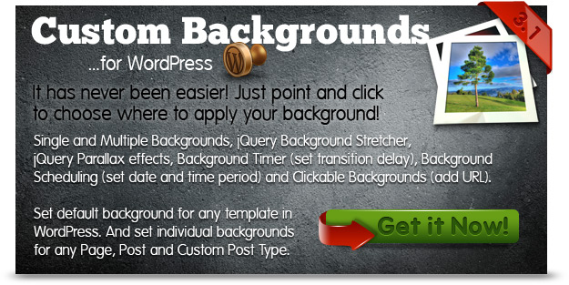 Custom Backgrounds for WordPress Plugin ~ sTech